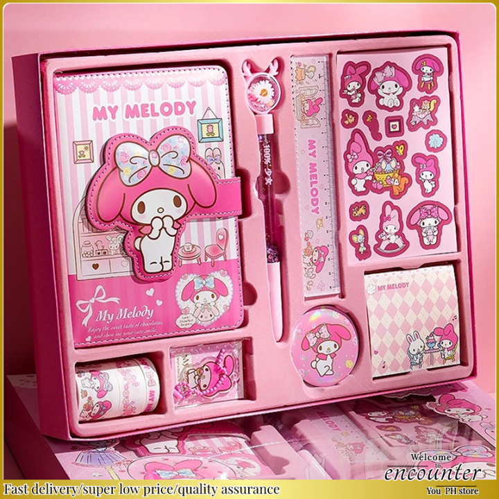 Sanrio Handbook Melody Stationery Set Handbook Gift Box Children Girls ...
