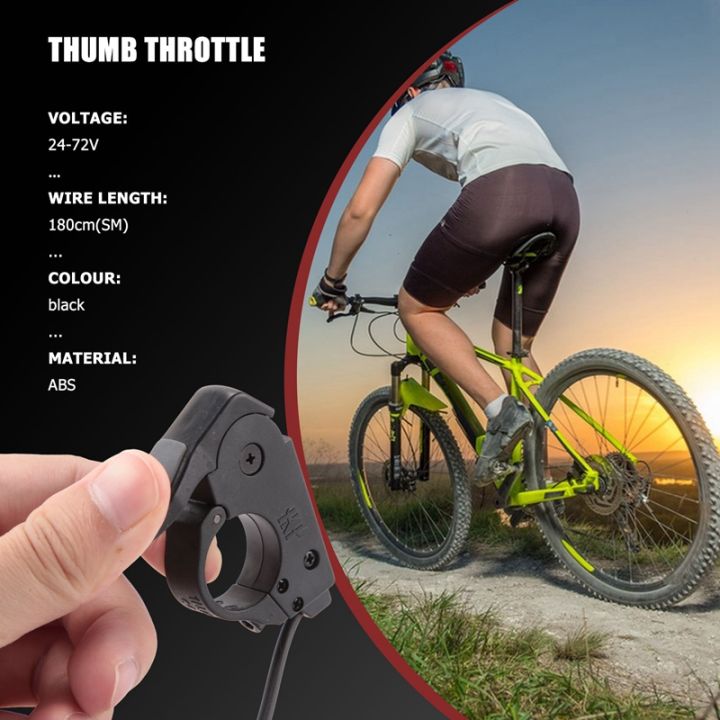 (YTIZ) Electric Bicycle EBike Left Right Universal Thumb Throttle Speed ...