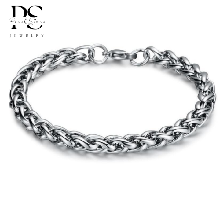 Stainless Steel Chunky Curb Cuban Link Chain Bracelet for Men Boys Boss ...