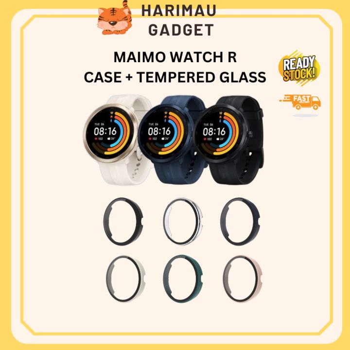 MAIMO Watch R Case Tempered Glass + Cover Design Full Protect Casing ...