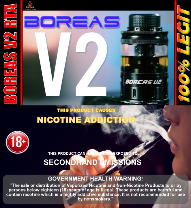 AUGVAPE Boreas V2 RTA 24mm | Lazada PH