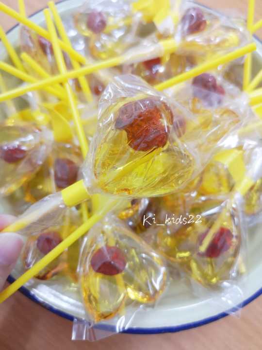 Crystal Lollipop Love Sour Plum Candy 5pcs 水晶棒棒糖 爱心酸梅糖 | Lazada