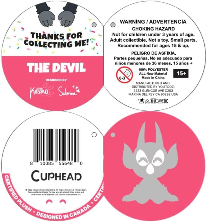Youtooz The Devil Plush 9IN, Collectible Soft Devil Plushie จาก Cuphead Cuphead Plush Collection ...