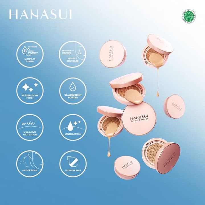 HANASUI Serum Cushion 15g | Foundation | Flawless | Natural Dewy Finish ...