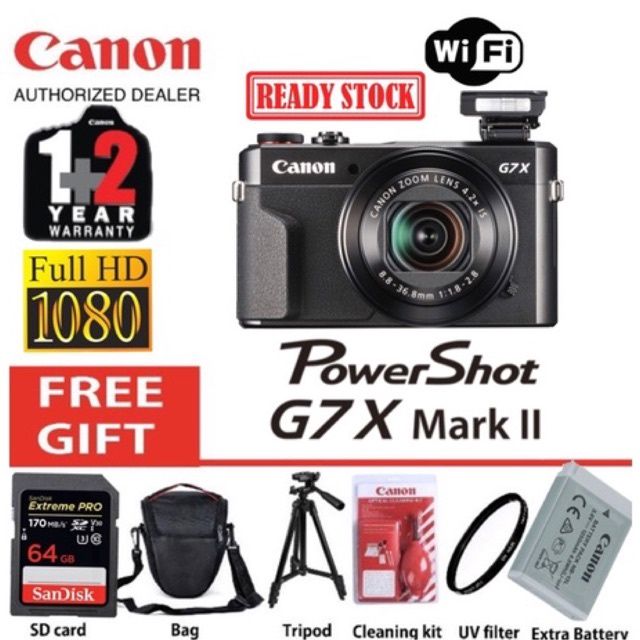 Canon powershot G7X Mark ii Original (3 years warranty) | Lazada