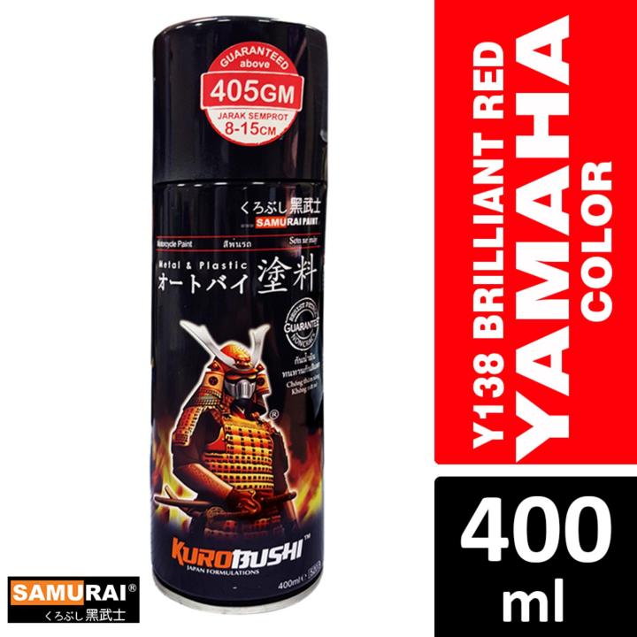 Samurai Y138 Brilliant Red / Candy Red (Yamaha Color) Spray Paint 400ml ...