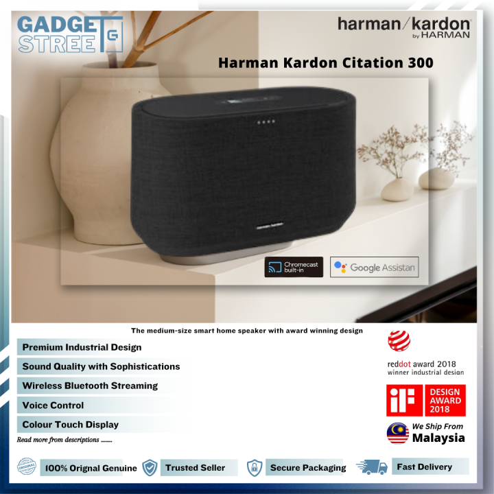 Harman Kardon Citation 300 Smart Bluetooth Speaker | Touch Screen ...