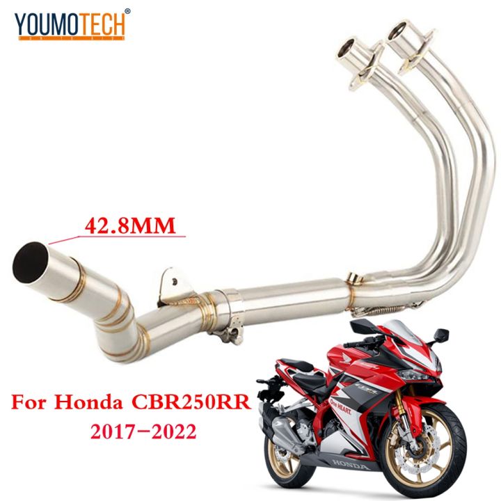 42.8mm For HONDA CBR250 CBR250RR Exhaust Front Pipe Motorcycle Full ...