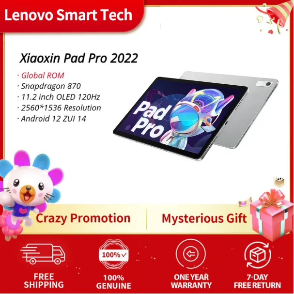 【Free Gift】Lenovo Tab P11 | Xiaoxin Pad Pro 2022 Snapdragon 870 | Kompanio 1300T 11.2 inch OLED ...