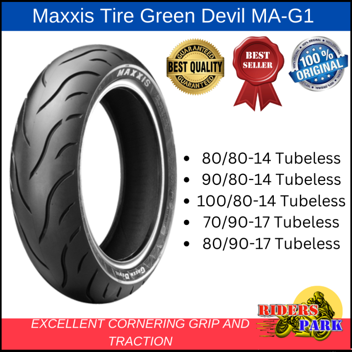 MAXXIS MOTORCYCLE TUBELESS TIRE Green Devil MA-G1 For MAXXimum Safety ...
