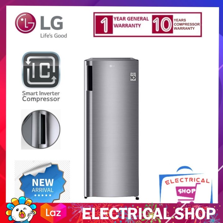 Lg 171L Single Door Upright Freezer (Grey Gn-304Slbt) at James Ivery blog