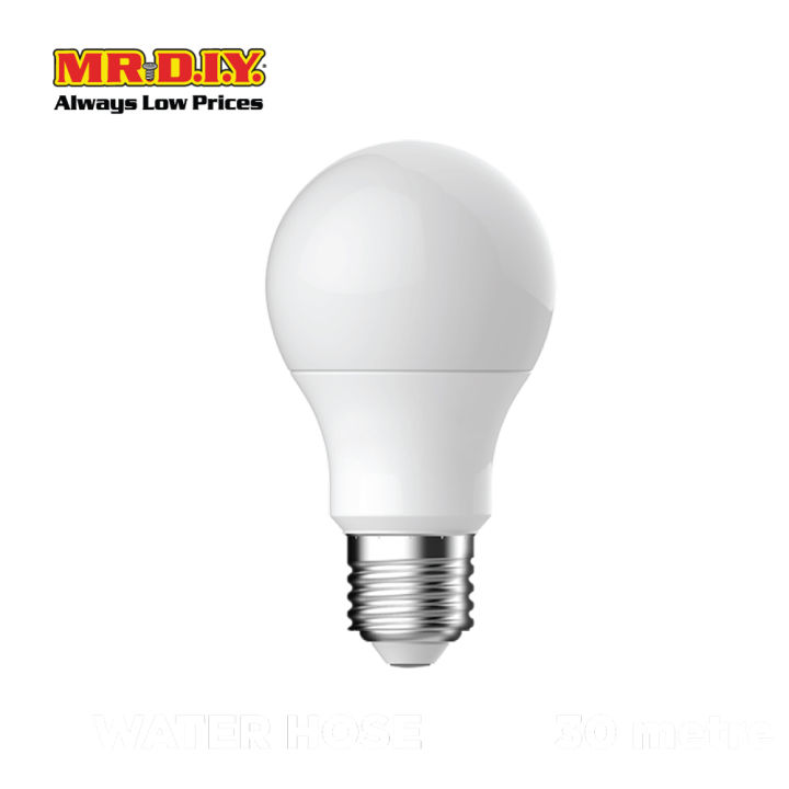 (MR.DIY) LED A60 Bulb Warm White E27 (9W) | Lazada