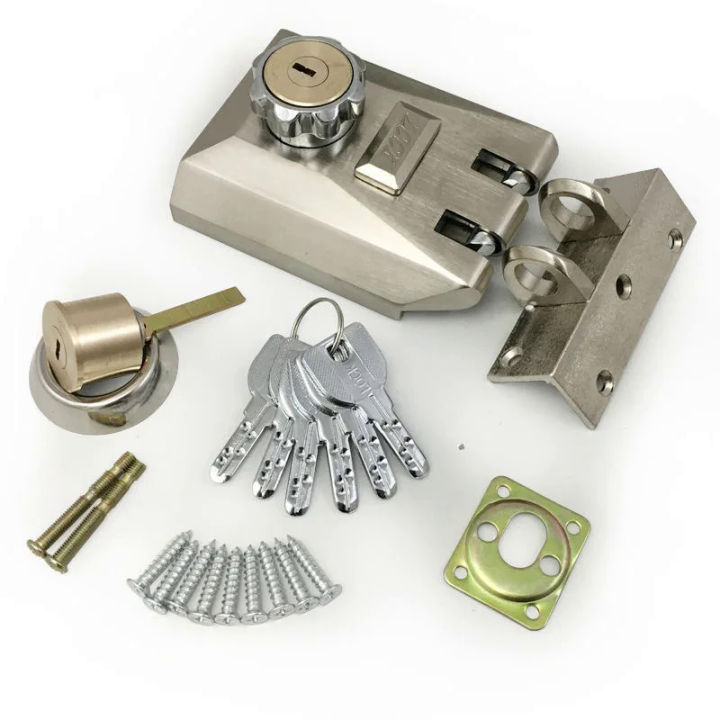 Outdoor Sliding door Steel Gate lock Strength wheel hook warehouse iron ...