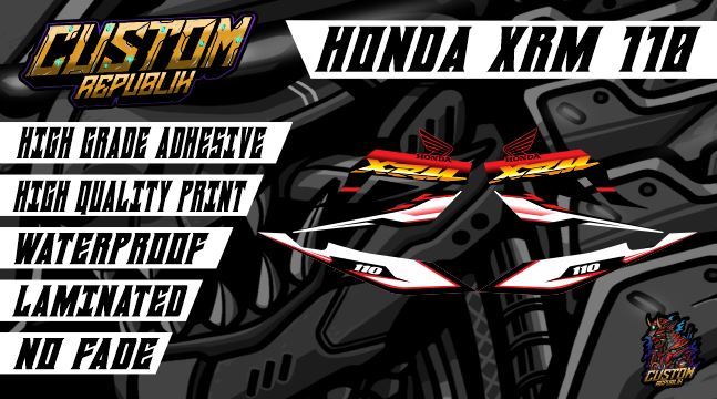 Honda Xrm 110 Stock Decals Set | Lazada PH