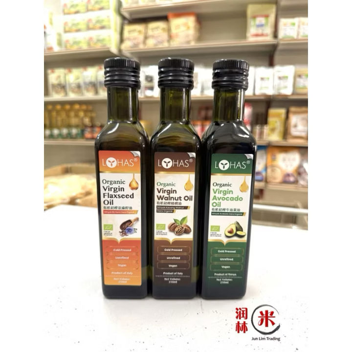 LOHAS ORGANIC VIRGIN FLAXSEED OIL VIRGIN WALNUT OIL VIRGIN AVOCADO OIL ...