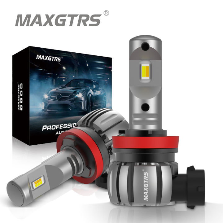 MAXGTRS 2X H11 H3 LED Fog Light Bulbs H8 H9 H16 JP 9005 9006 HB3 HB4 ...