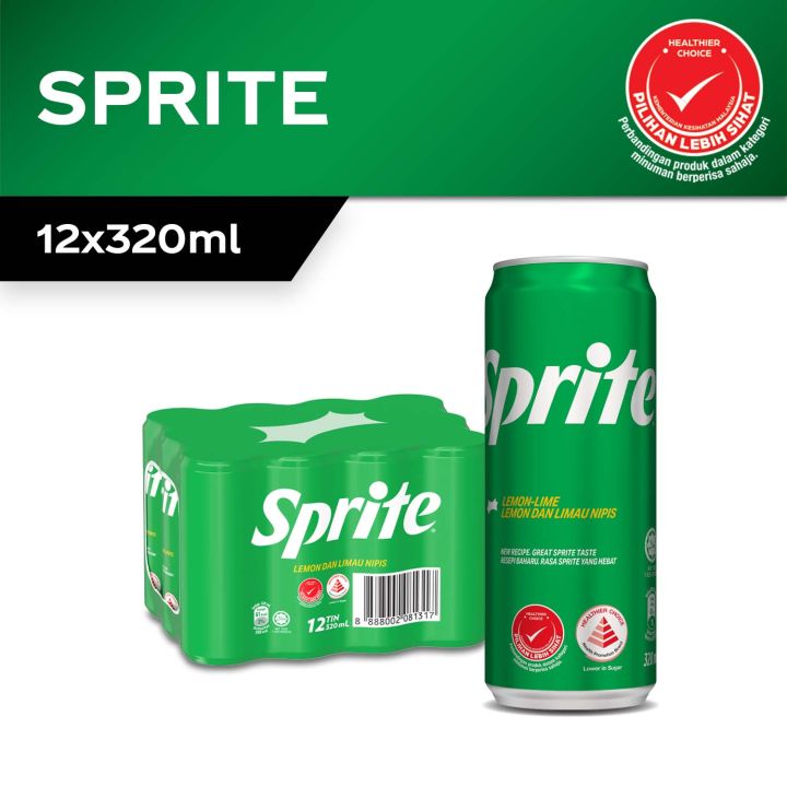 Sprite Can 320ml x 12 | Lazada