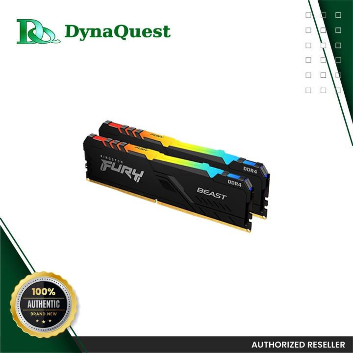 Kingston Fury Beast RGB 32GB 2x16GB DDR4 3600MHz CL18 KF436C18BBAK2/32 | Lazada PH