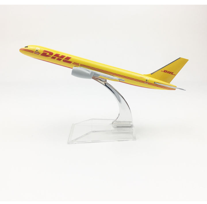 Yalinda DHL 757 Aircraft Model 16cm Die-cast Metal Airplane Toy Model ...