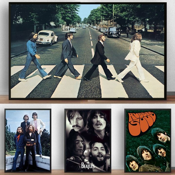 Famous Rock Band B-Beatles Posters Wall Art Picture Canvas Paintings ...