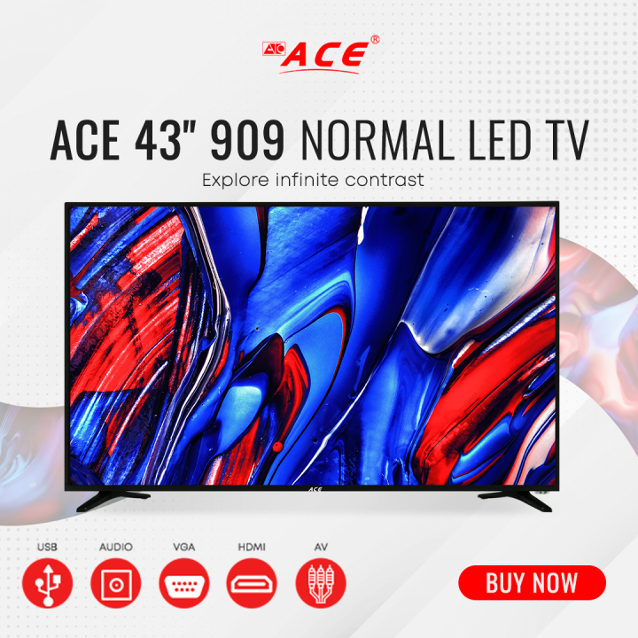 Ace 43" LED TV Black LED-909 | Lazada PH
