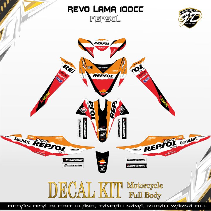 Decal Revo Lama Full body Decal Revo Old Full Body Stiker Revo 100 Full ...