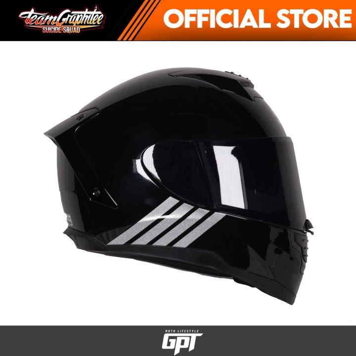 SHIFTER HELMET R1 GLOSS BLACK | Lazada PH