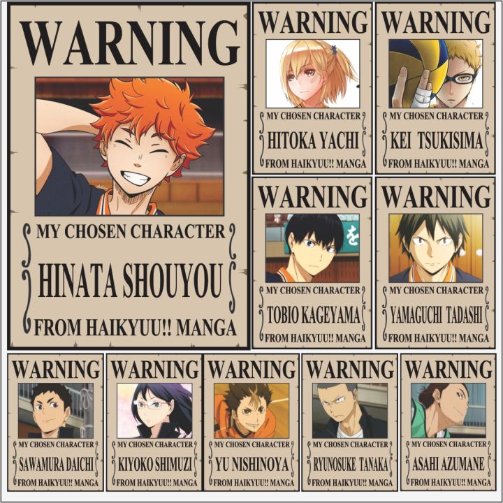Poster Warning Anime Haikyu Isi 18 poster A4/A3+ Termurah | Lazada ...