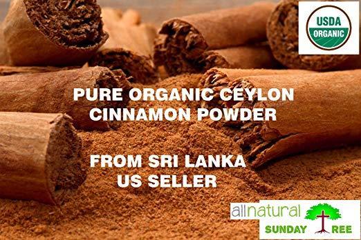100% ORGANIC PURE Premium CEYLON Cinnamon Powder, SRI LANKA, 16. oz ...