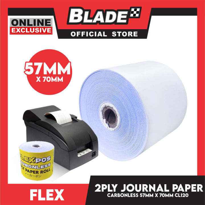 Flex 2PLY Carbonless Journal Paper CL120 57MM x 70MM | Lazada PH