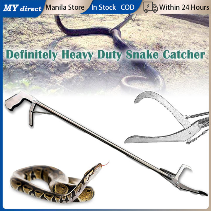 100cm/120cm Reptile Snake Tongs Grabber Wide Jaw Snake Catcher Pliers ...