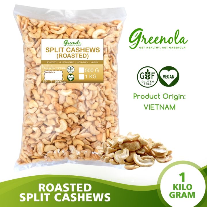 Greenola Roasted Split Cashews (Wholesale) 250G 500G 1Kg | Lazada PH