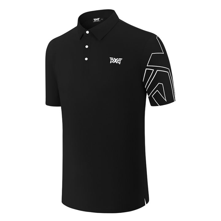 P Golf Short Sleeved T Shirt Mens Summer Comfortable Sports Polo