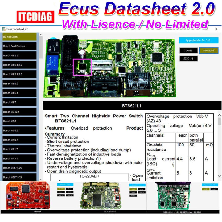 Ecus Datasheet 2.0 No Limited Ecu Repair Software Schematics With ...