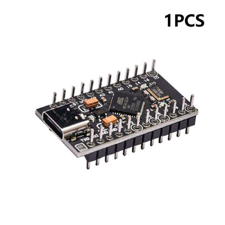 10pcs Type C Mini Usb Pro Micro Atmega32u4 5v 16mhz Module With 2 Row Pin Header For Leonardo