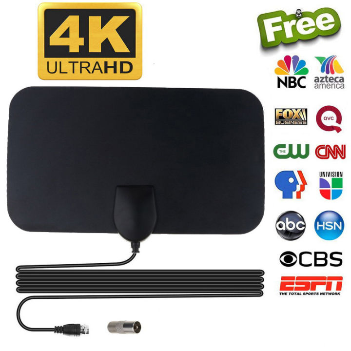 BU🎆🎇 Flat 4K Indoor TV Antenna Aerial Digital HDTV Antennas 50 Miles ...