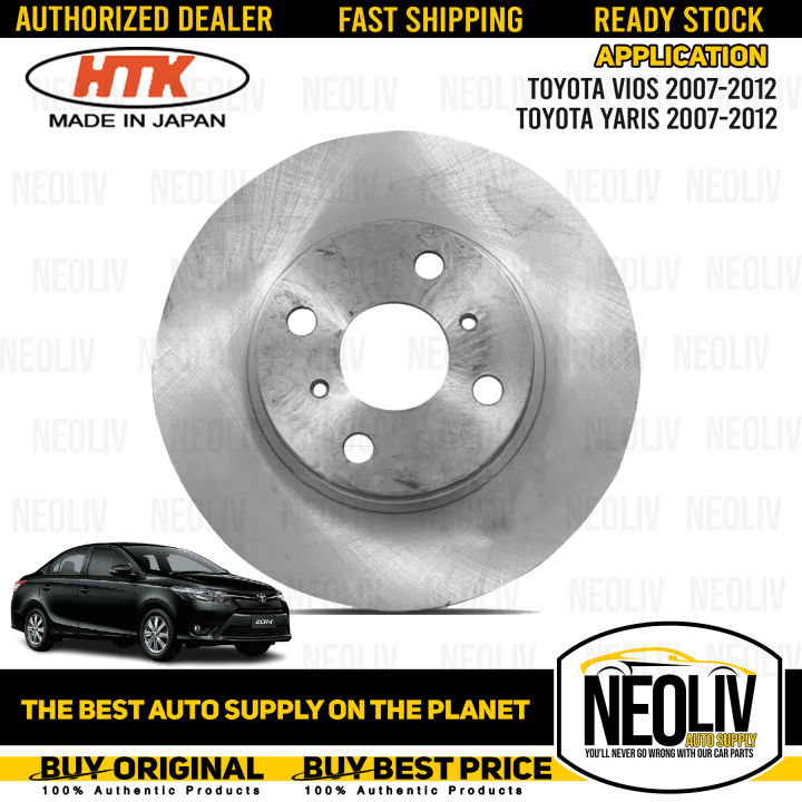 Brake Disc Rotor Disc Brake Front for Toyota Vios 2008-2013 1.3 E/J ...