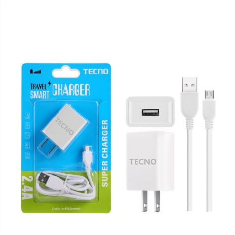 COD Tecno Charger 2.4A 2.1A Super Quick Fast Charge Micro Android Data ...