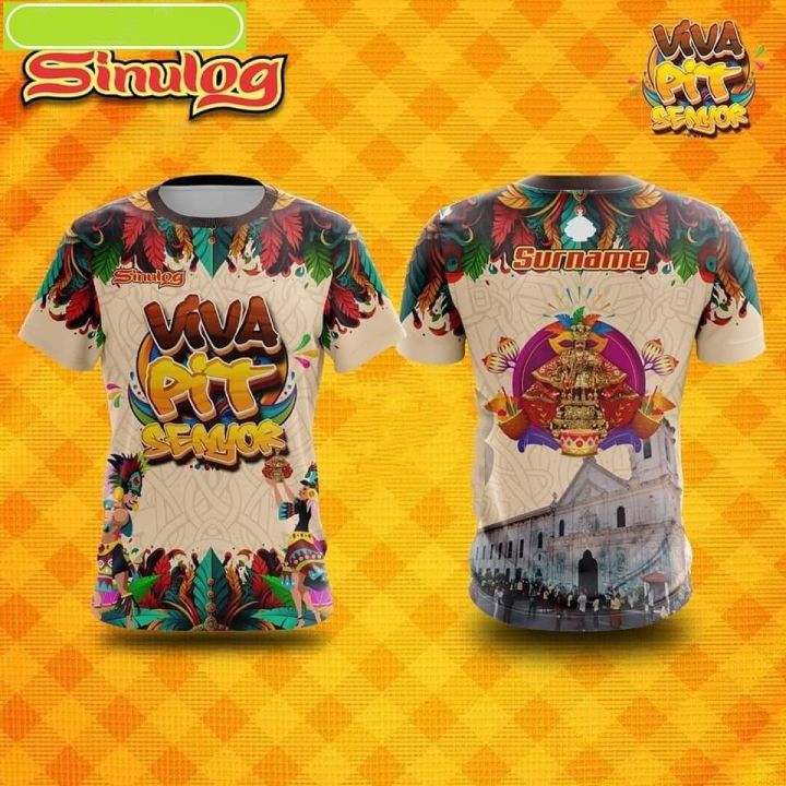 ati atihan tshirt Fully sublimated 3D printed T-shirt Sinulog VIVA SR ...