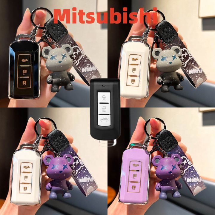 Mitsubishi TPU Car Key Cover Mirage Mirage G4 Xpander Cross Montero ...