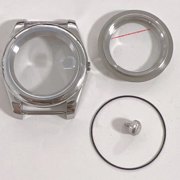 39MM Sapphire Glass Watch Case Oyster See-through Base Case with ...