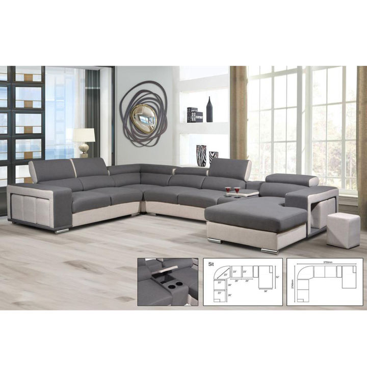 CORNER SOFA / L-SHAPE SOFA / EXTRA LARGE SIZE SOFA WITH T BOX | Lazada