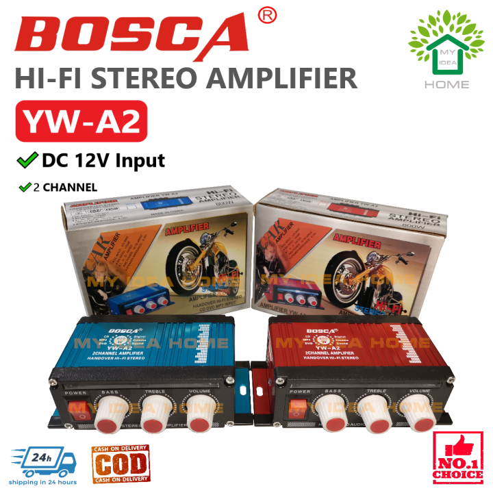 Bosca Motorcycles Mini Stereo Amplifier (BLUE/RED) | Lazada PH