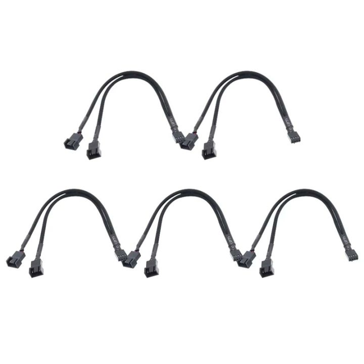 4-Pin PWM Fan Splitter Hub Cable forMotherboard andCPU PC Case Fan ...