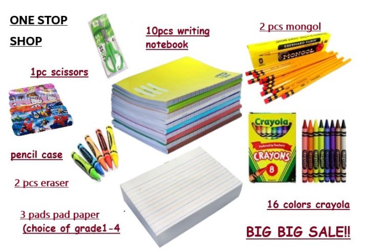Shanes One Stop Shop School Supplies Set Big Savings - Grade 3 to 6 (7 ...