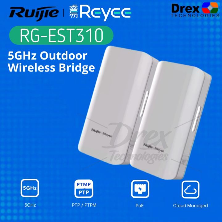 Ruijie RG-EST310 RG-EST310 V2 5GHz Single-band Dual-Stream Wireless ...