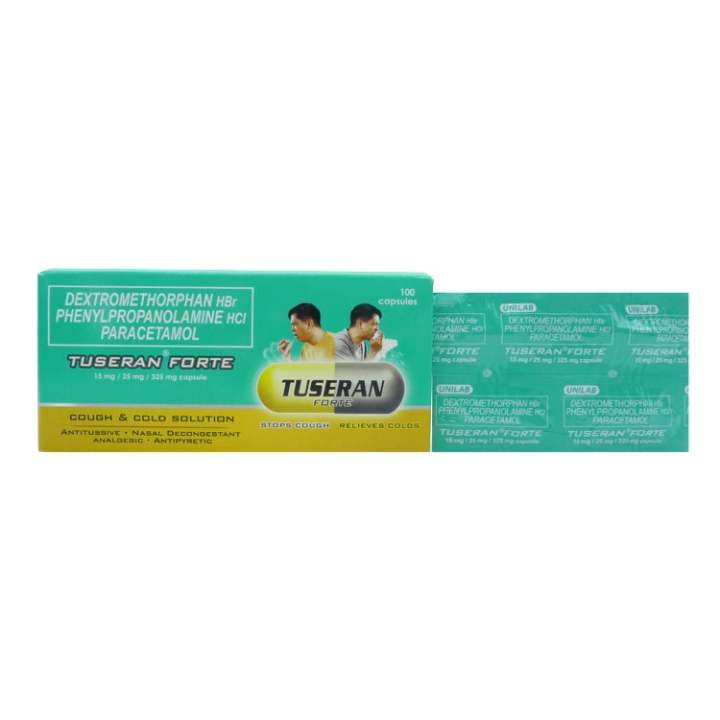 Tuseran Forte 15 mg / 25 mg / 325 mg Capsule 20s | Lazada PH