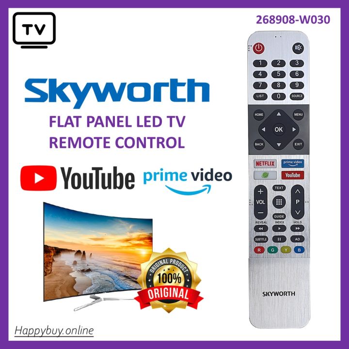 Skyworth Smart LED TV Remote Control 268908-W030 Skyworth Original ...