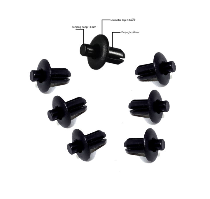 Paket 20 Pcs Kancing-Klip Plastik Rivet Body VARIO 160 -PCX- | Lazada ...