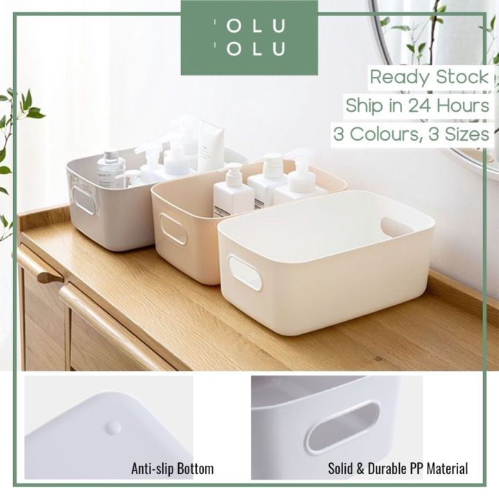 Simple Multi-purpose Storage Box Organizer Basket Portable Home Office ...